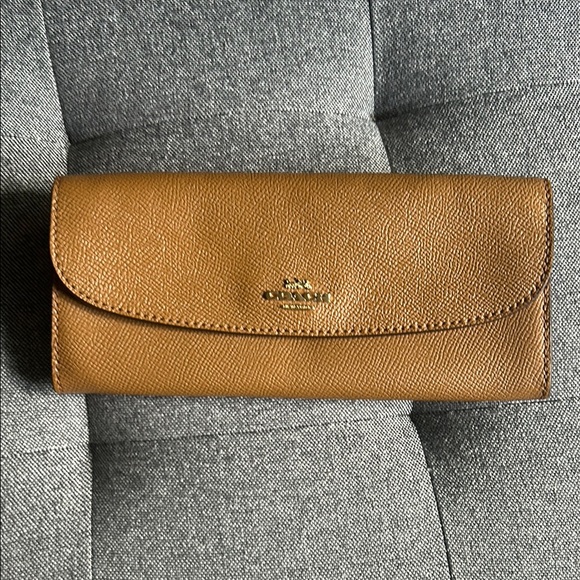 Coach | Bags | Coach Tan Leather Wallet | Poshmark